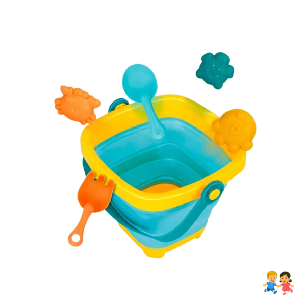 Balde De Playa Plegable Con Accesorios.
