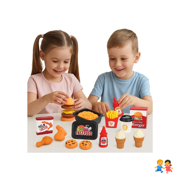 Juego De Comida Didáctica Para Armar Y Cortar